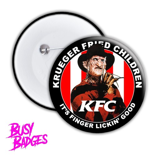 Freddy Krueger KFC Badges & Magnets - A Nightmare on Elm Street Horror ...