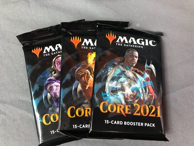 3x CORE 2021 Set 15 Card SEALED Booster Packs Magic the Gathering MTG ...