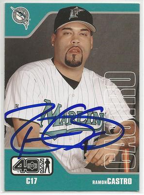 RAMON CASTRO Autographed Signed 2002 Upper Deck 40 Man card #799 ...