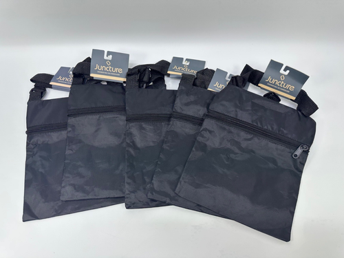 Lot of 5 Juncture Nylon Crossbody Bag Tote Adjustable Strap Black 9.5 ...