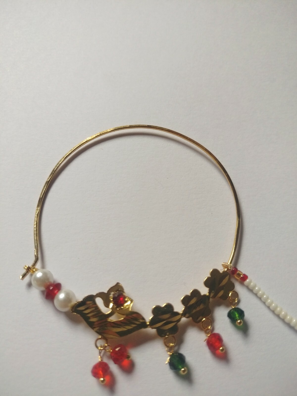 Bridal Piercing Decorated Wire Nose Ring Indian Nath Wedding Jewelry ...