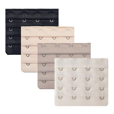 Set of 4 Bra Extenders 4 Hooks 4 Rows Free Shipping | eBay