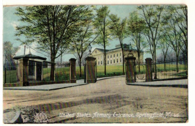 1910 PC: Entrance to United States Armory – Springfield, Massachusetts ...
