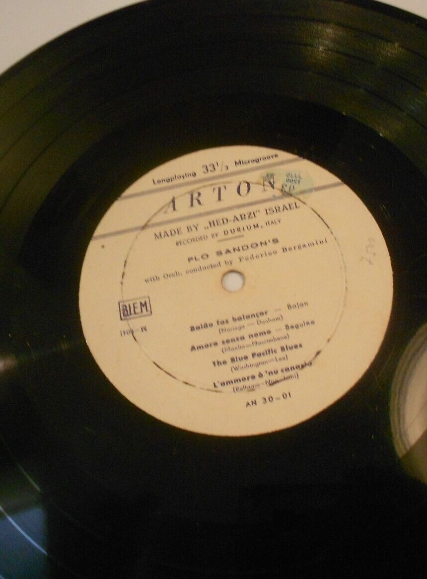 flo sandon's 10" 33 1/3 rpm 8 song lp arton an 30-01 | eBay