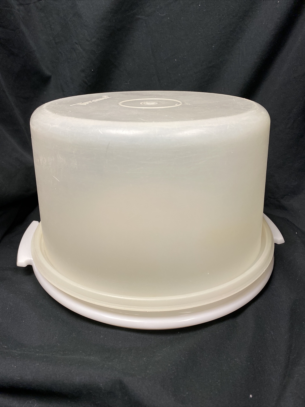 Vintage Round Cake Taker White/Opaque #684-1/683-1 | eBay