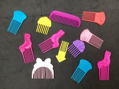Assorted Vintage Barbie Doll Hair Combs In Assorted Colors | eBay