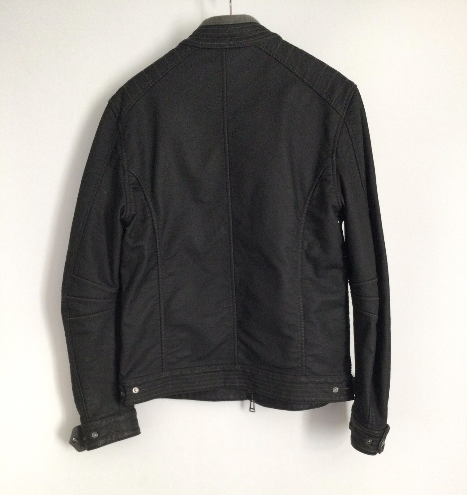 Belstaff Polyurethane Coated Cotton H Racer Black Jacket It 50 UK Large ...