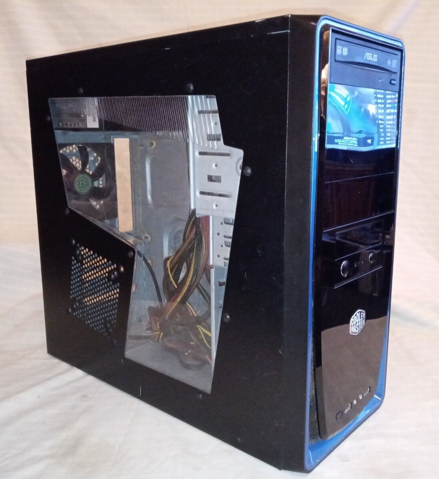 Cooler Master Elite 310 Blue Mid-Tower Computer Case with OCZ Power ...