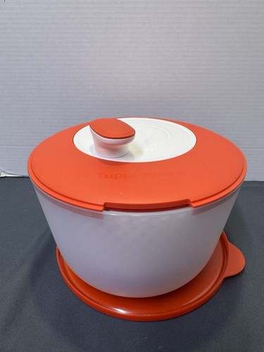 Tupperware Spinning Chef Salad Spinner. Red | eBay