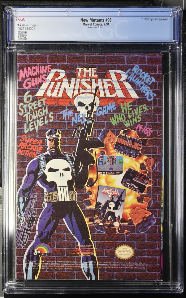 New Mutants #98 CGC 9.2 White Pages Newsstand Edition 1st Appearance of ...