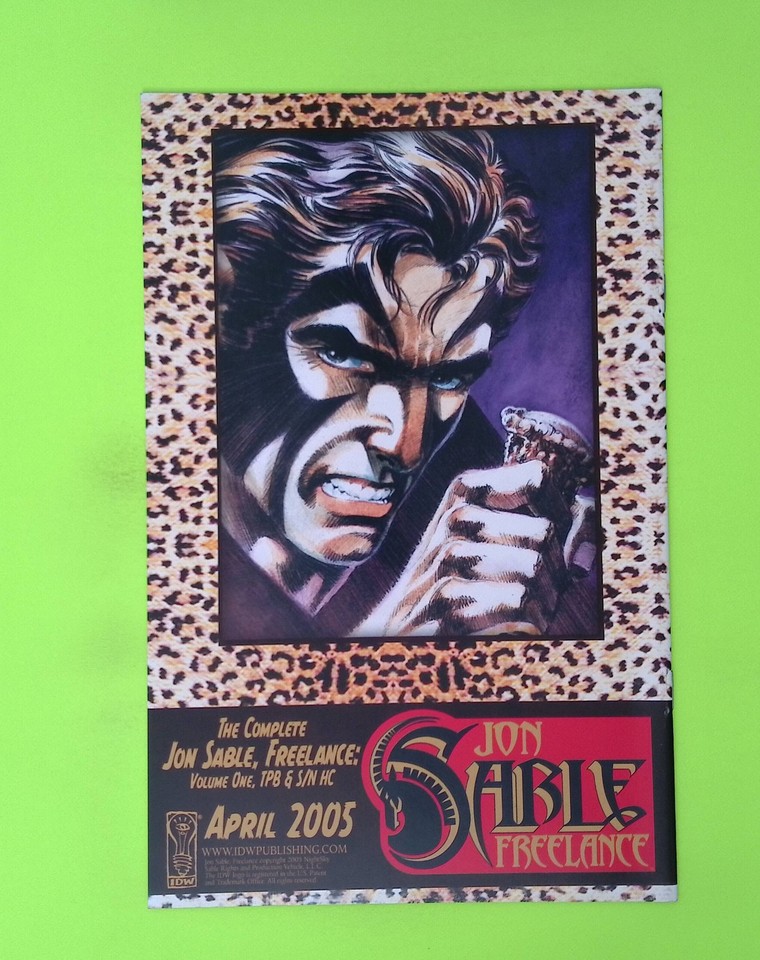 Jon Sable, Freelance Bloodtrail #1 2005 IDW Publishing High Grade W161 ...