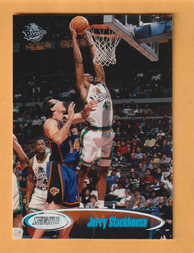 Jerry Stackhouse Detroit Pistons 1998-99 Stadium Club #6 North Carolina ...