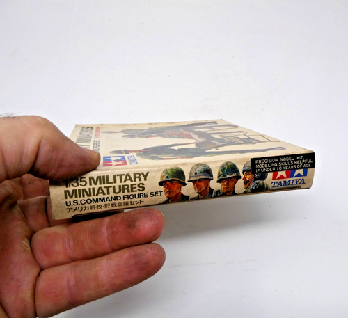 TAMIYA U.S. COMMAND WW2 MILITARY MINIATURES MODEL KIT FIGURE SET. MINT ...