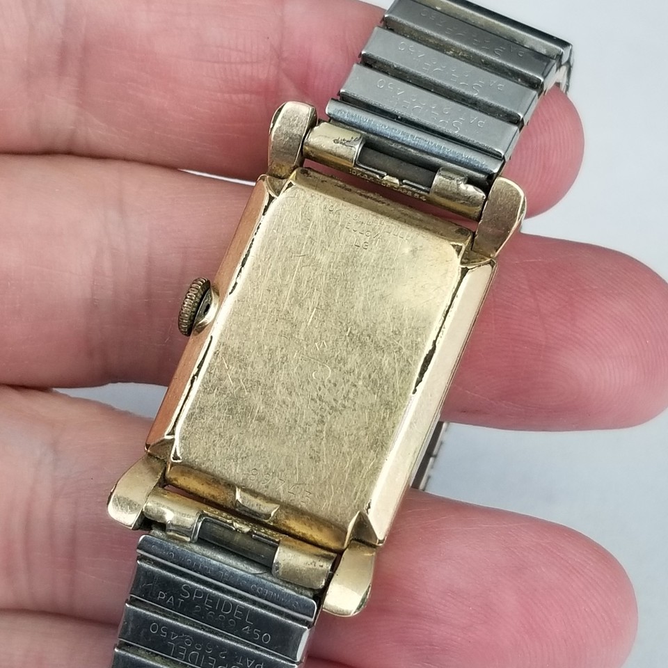 Vintage Bulova men's watch 1953 L3 21j 10k GOLD filled 1950's PARTS ...