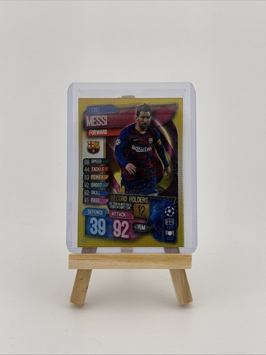 2019-20 Lionel Messi Gold Topps Match Attax Record Holders WINTER ...