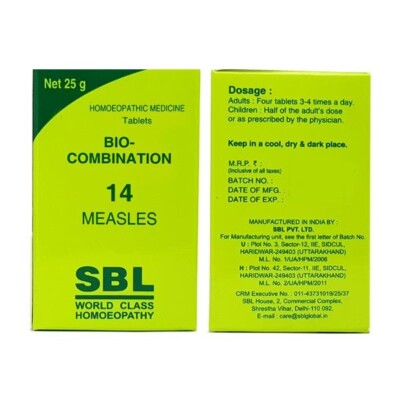 2 X SBL Bio-Combination BC14, 25g Tablets For Measles | eBay