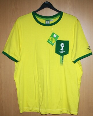 Herren FIFA World Cup official Brasil Trikot Nummer 10 gelb-grün Gr.L ...