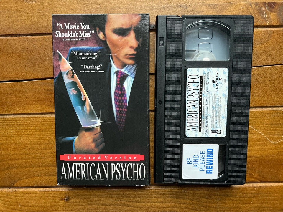American Psycho (VHS, 2000, Rated) 96898451130 | eBay