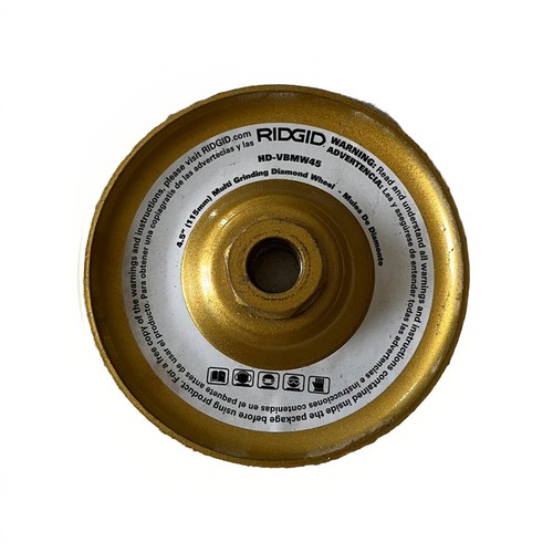 RIDGID Angle Grinder Blade Grinding Wheel Diamond V Tech Multipurpose 4 ...