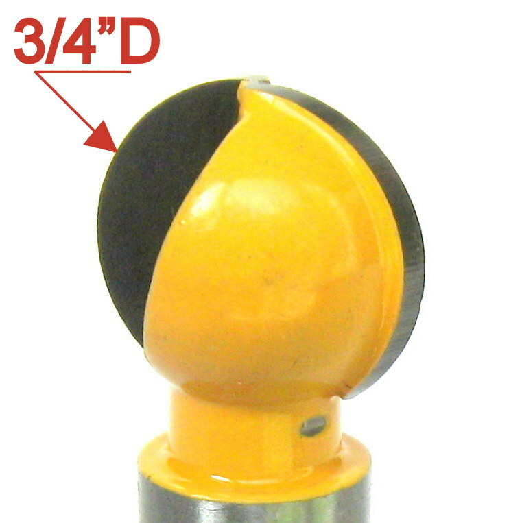 2PC 1/2" SH 3/4" and 1" Diameter Plunging Ball End Router Bit sct-888 ...