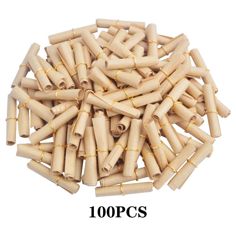 100pcs Mini Mini Scrolls Vintage Lucky Scroll Paper Writable Message ...