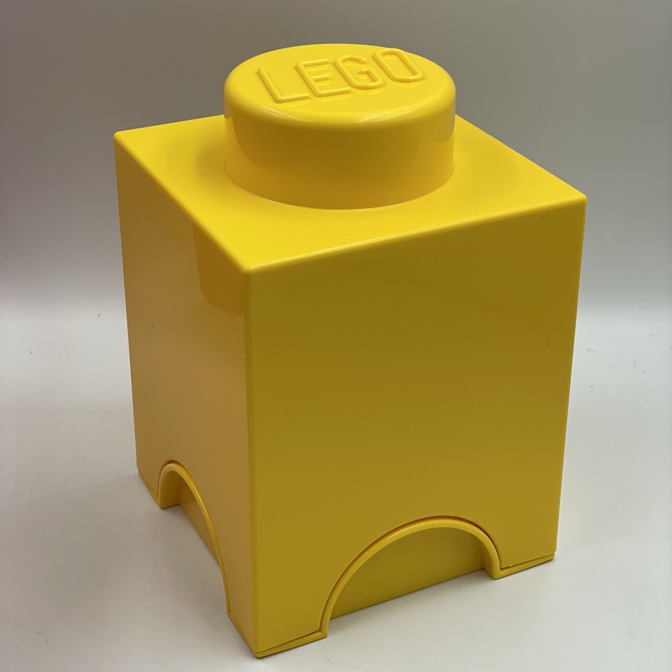 4 x LEGO Storage Boxes • Square & Round 1x1 Brick • 1 Stud • Stackable ...