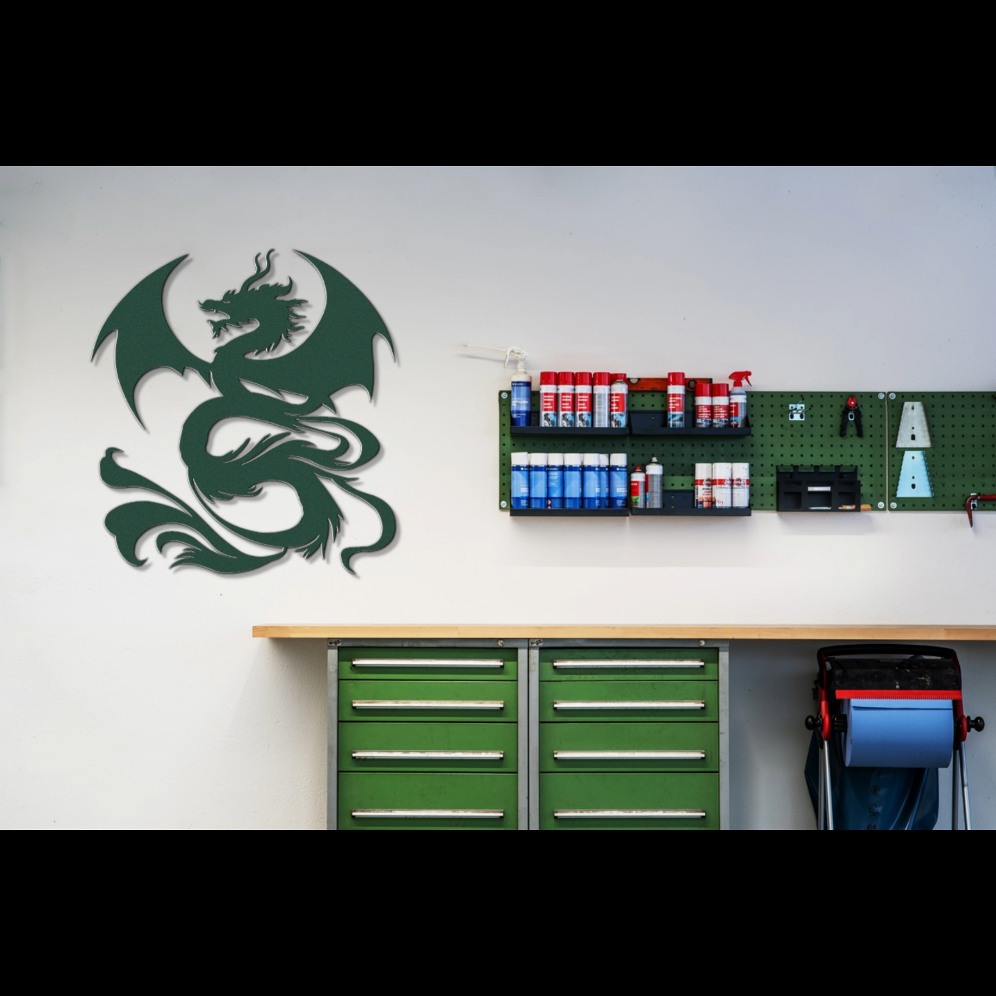 Dragon Metal Wall Art 3D Bedroom Home Decor Abstract Office Wall ...