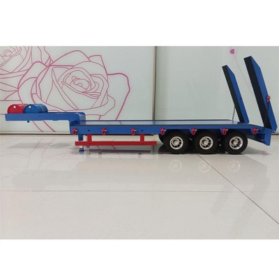 Metal 1/14 3 Axles Trailer Semi-trailer for RC Tractor Truck Remote ...
