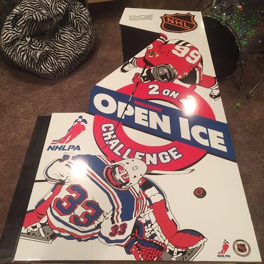 NHL Open Ice Arcade Side Art Artwork Decal Overlay Vinyl Sticker Midway ...
