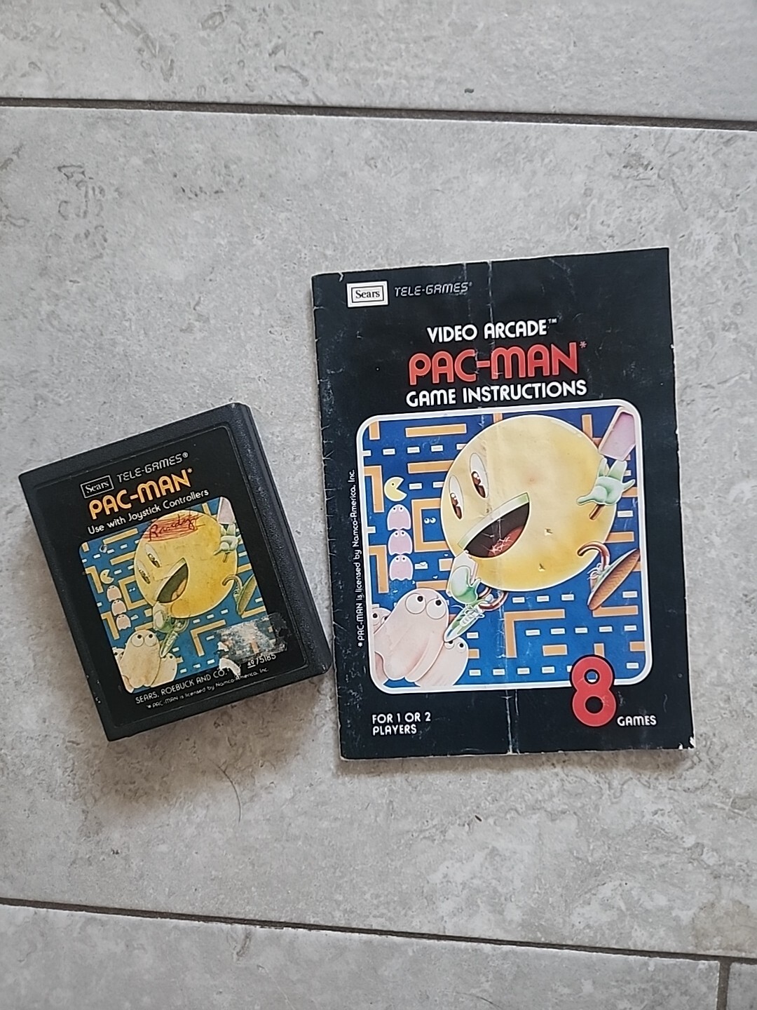 PAC-MAN with Manual, 1981 atari 2600 Sears Tele-Games - working | eBay