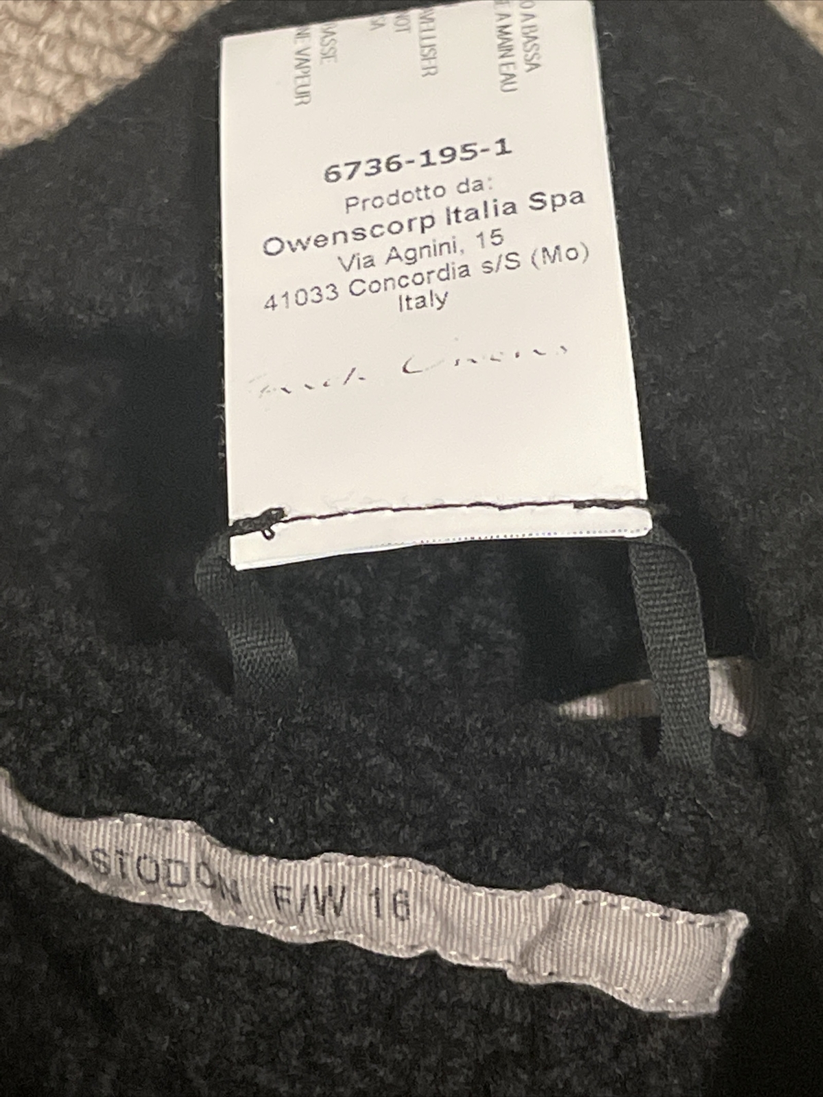 Rick Owens Mastodon F/W 16 Runway Black Winter Wool Knit Beanie Hat ...