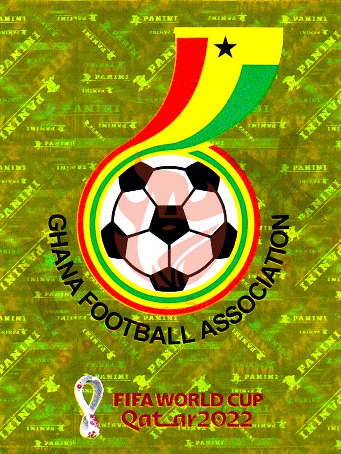 2022 FIFA World Cup Qatar Panini Sticker Gold Foil Team Logos & Symbols ...