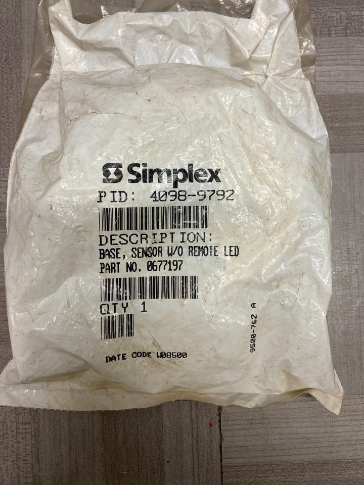 SIMPLEX 0677197 SSD SENSOR BASE W/O REMOTE & LED | eBay