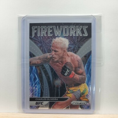 2022 Panini Prizm UFC Charles Oliveira base FIREWORKS card # 4 | eBay