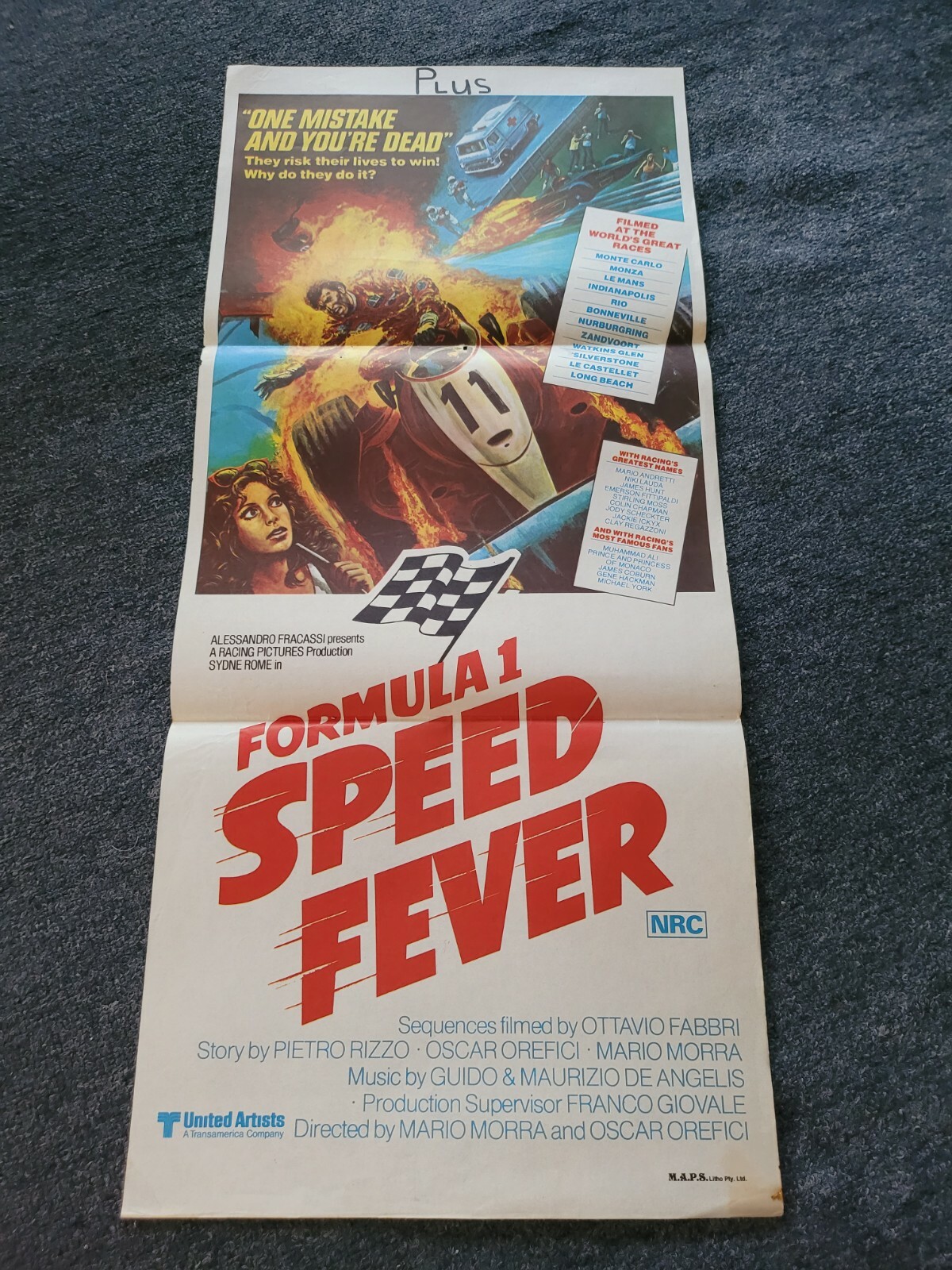 Foumula 1 Speed Fever Daybill Poster | eBay Australia