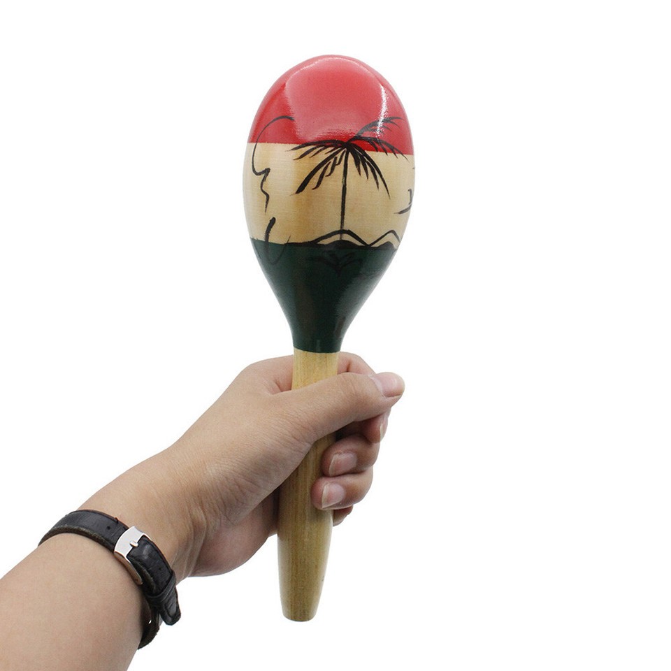 2Pcs Professional Maracas Wooden Maracas Shakers Hand Percussion ...