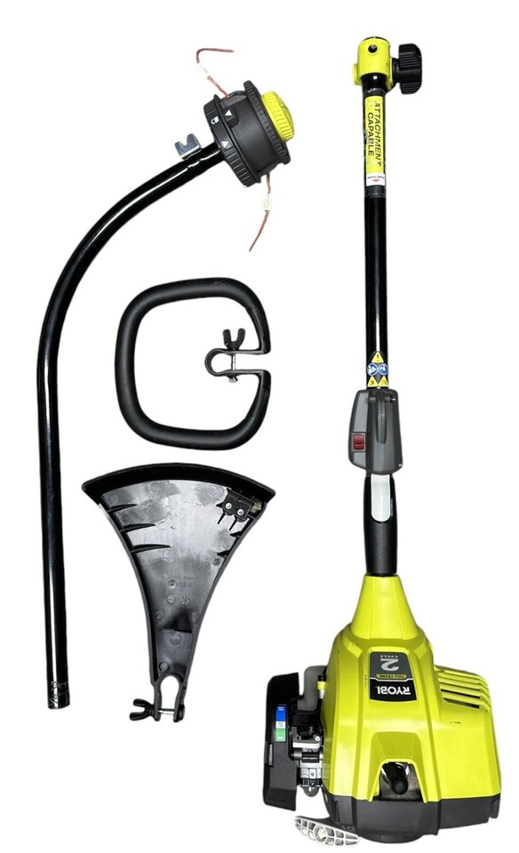 Ryobi 25cc 2-Cycle Full Crank Curved Shaft Gas String Trimmer -RY252CS ...