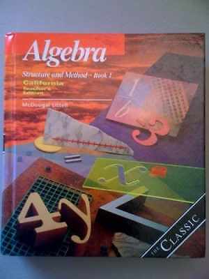 Algebra Structure And Method Book 1 (CA) (TE) - Hardcover, by Brown ...
