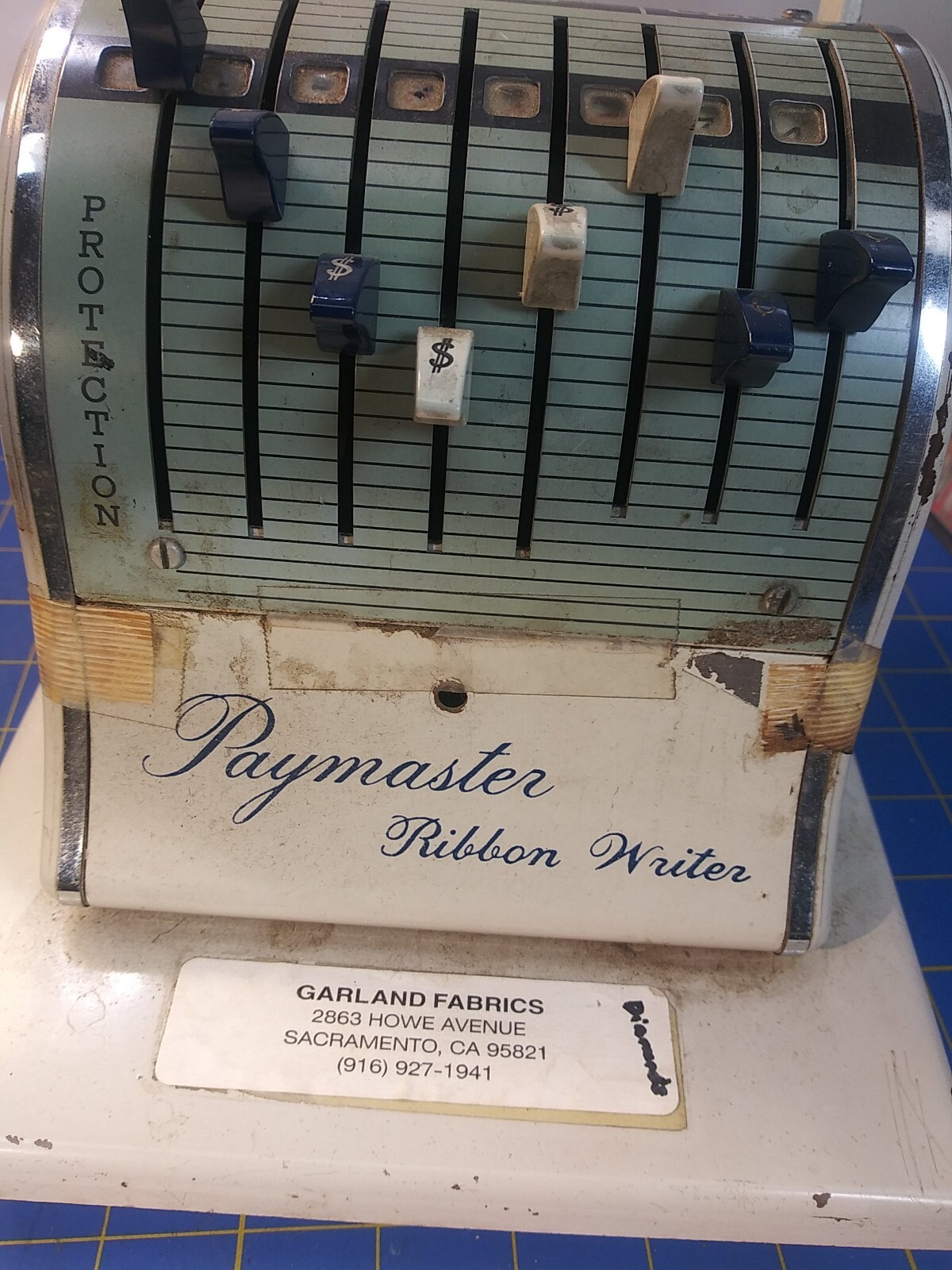 Vintage Paymaster 8000 Ribbon Writer Check Maker Stamp Embosser with ...