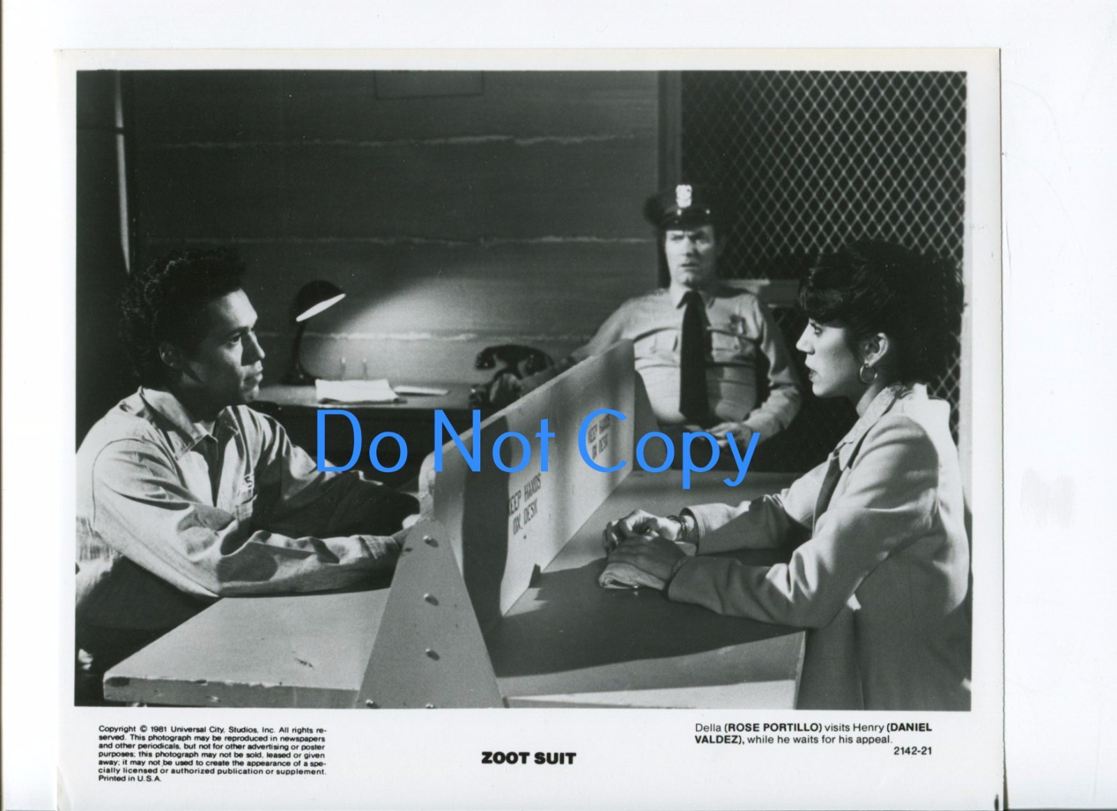 Rose Portillo Daniel Valdez Zoot Suit Original Glossy Still Movie Press ...