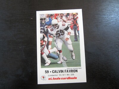 1980 Calvin Favron St. Louis Cardinals Police Card | eBay