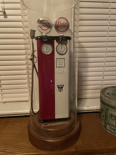 RARE Vintage SET OF 4 Humble Esso Exxon Gas Pump Handpainted and ...
