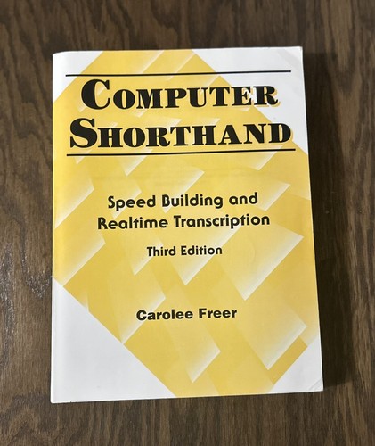 Computer Shorthand Speed Building And Realtime Transcription | eBay