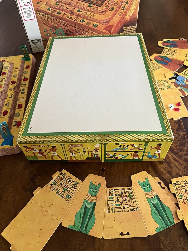 Vintage Voice Of The Mummy Board Game 1971 COMPLETE Red Jewels Edition ...