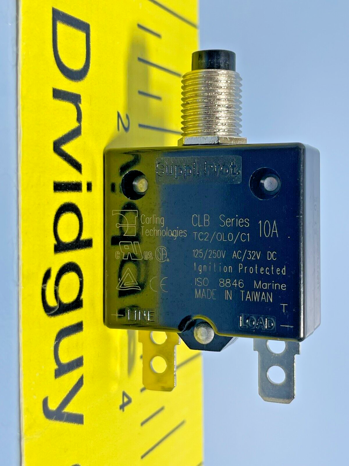 QTY 2 Carling TC2/OLO/C1 CLB Series Push-to-Reset Thermal Circuit ...