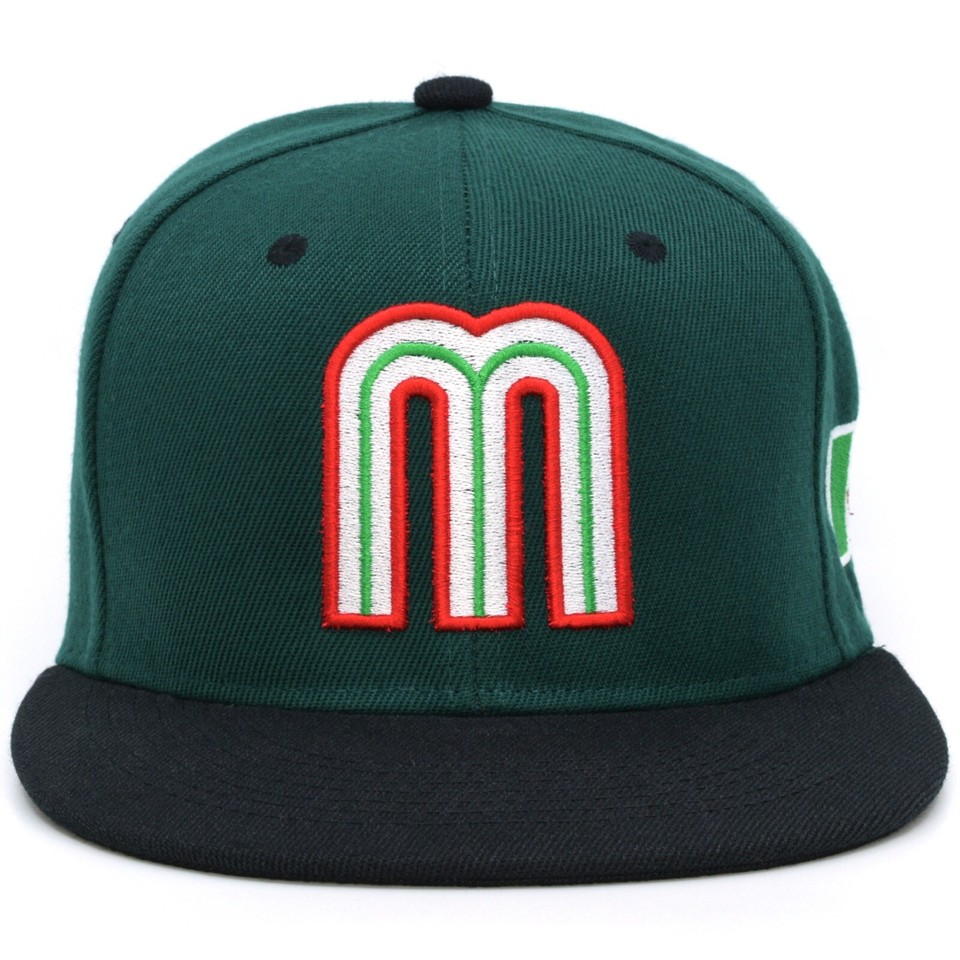 Mexico Snapback Hat Flag 3D M Embroidery Mexico Baseball Acrylic Cap ...