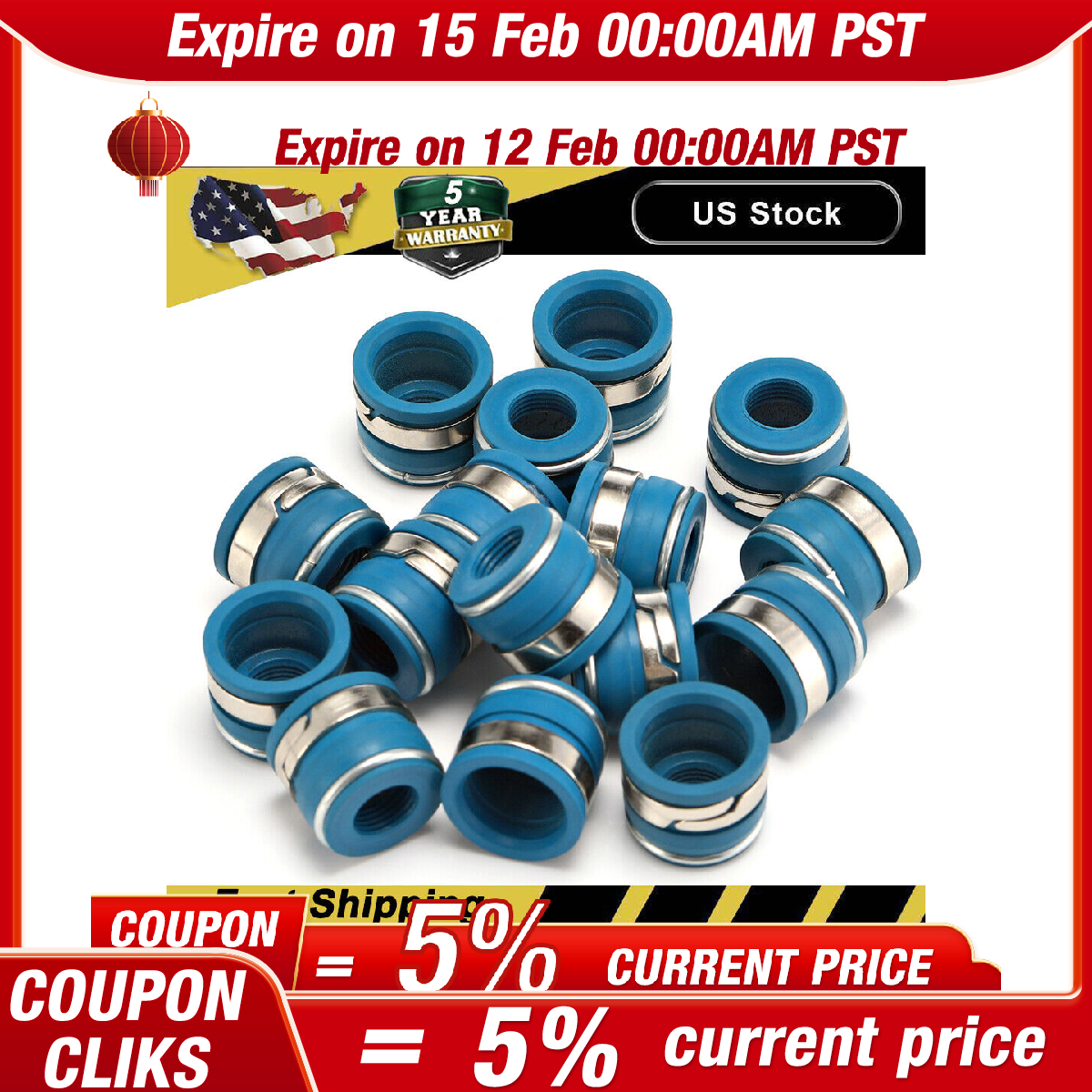 SBC Chevy Chevrolet Small Block Performance VITON Valve Stem Seal -Set ...