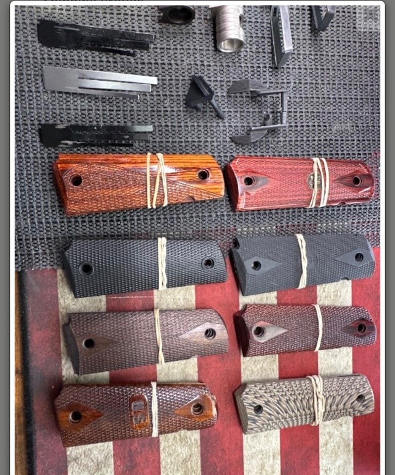 1911 parts lot grips safety triggers | eBay