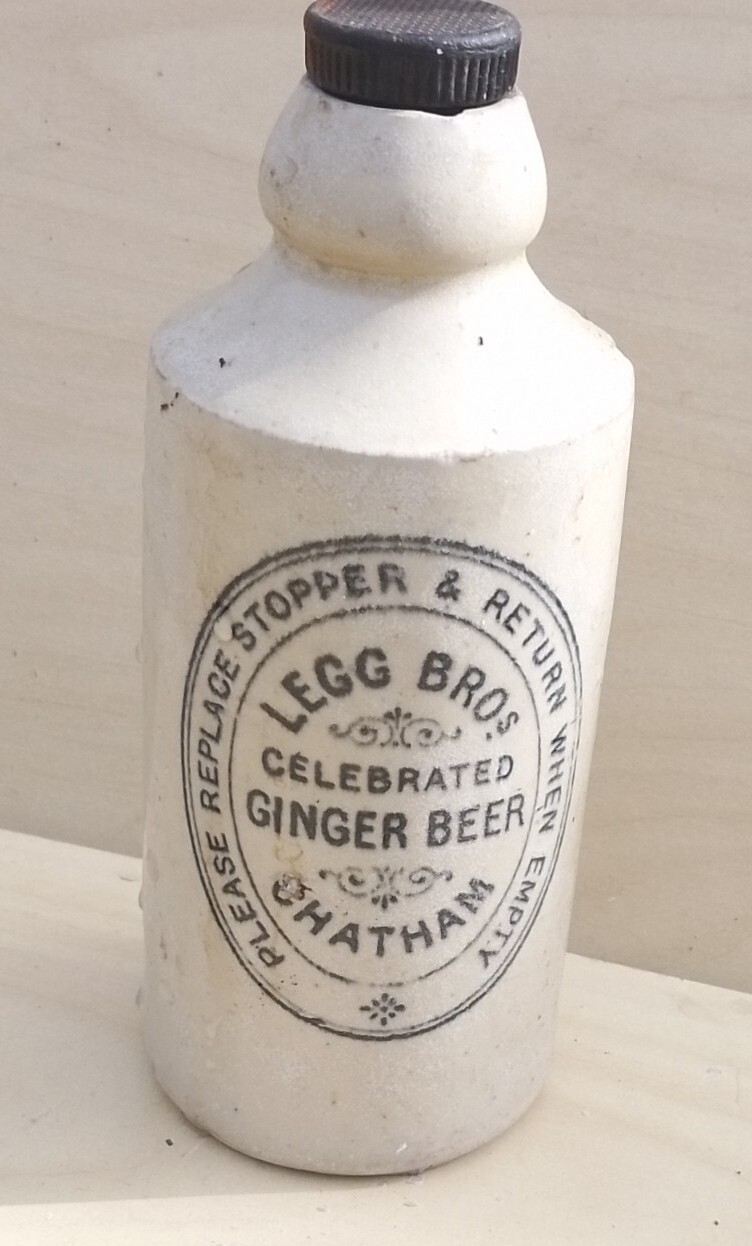 Vintage Antique Pottery Ginger Beer Bottle Legg Bros Chatham Kent | eBay UK