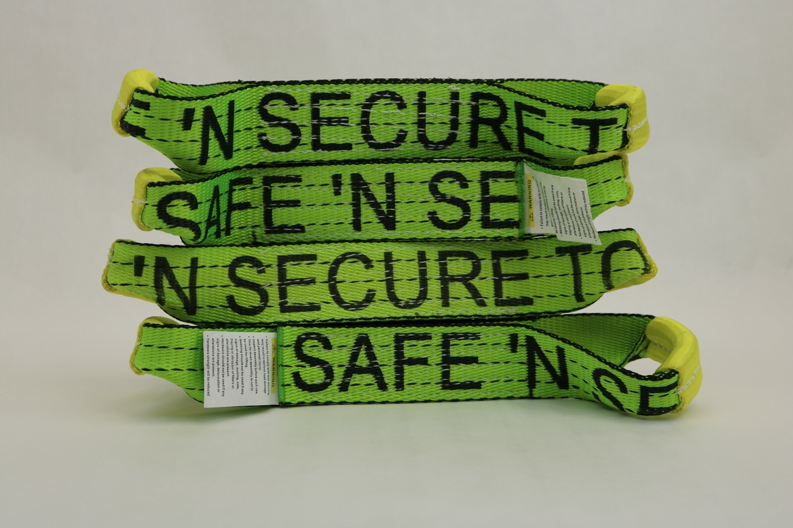 4 Pack of Hi-VIZ TECNIC Webbing Dog Bones for Rollback / Flatbed ...